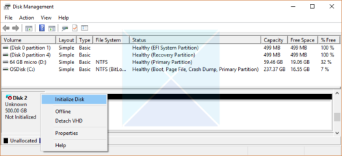 How to initialize a Hard Drive in Windows 11/10