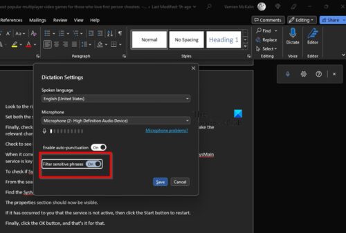 How to Turn off Profanity Filter in Word