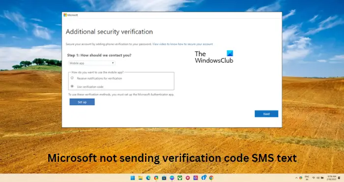 Microsoft not sending verification code SMS text Microsoft not sending verification code SMS text