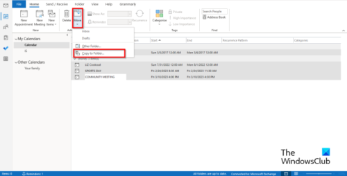 How to merge two Outlook Calendars