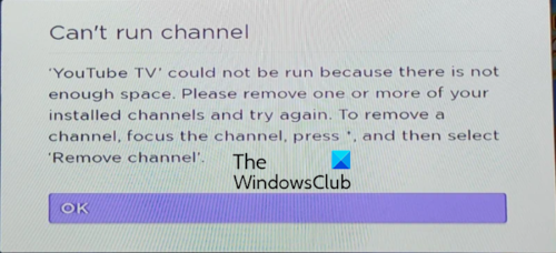 Can't run channel error on Roku [Fix]