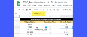 How to Round Numbers in Google Sheets