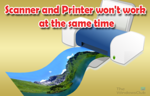 Scanner and Printer won't work at the same time on Windows PC