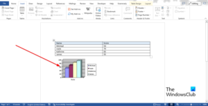 How to convert Table to Chart in Word