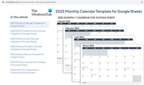 How to Create a Calendar in Google Sheets