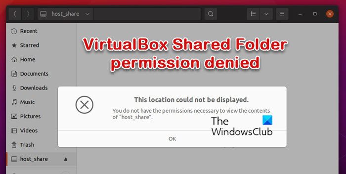 VirtualBox Shared Folder permission denied in Windows 11 VirtualBox Shared Folder permission denied in Windows 11