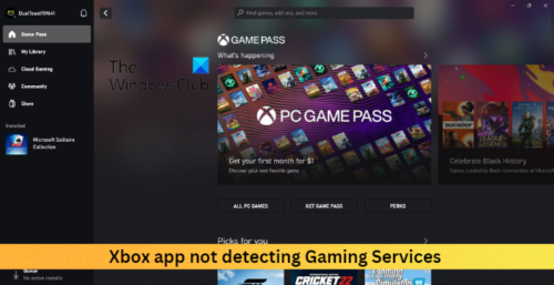 Xbox app not detecting Gaming Services [Fixed]