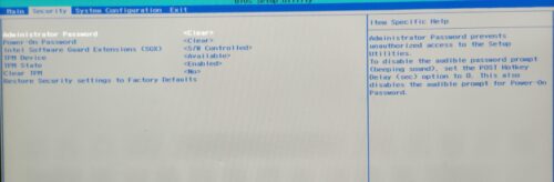 Trusted Platform Module has malfunctioned 80090034 Encryption failed