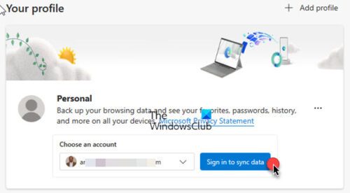 How to enable and sync Data on Microsoft Edge browser