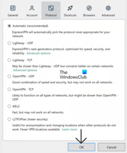 ExpressVPN not connecting to internet automatically