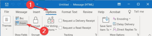 From Field is missing in Outlook [Working fix]