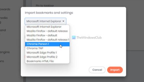 How to import Bookmarks from Chrome and Firefox to Brave