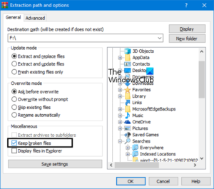 Fix Checksum Error in WinRAR extraction