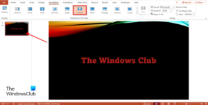 How to add Curtain transition in PowerPoint