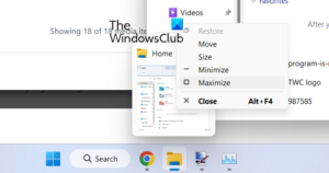 Program is running but can't see or not visible in Windows 11