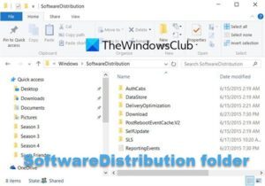 Rename or delete SoftwareDistribution folder in Windows 11/10