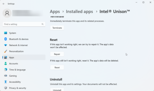 Fix Intel Unison is working on Windows 11