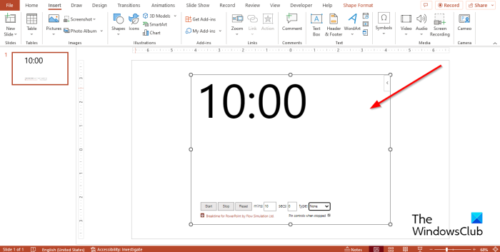 How to add Countdown Timer in PowerPoint presentation