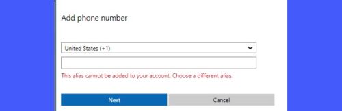 Can’t add phone number to Microsoft account Can’t add phone number to Microsoft account