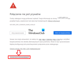 Fix Chrome-error://chromewebdata/ on PC