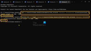 How to get Folder Size using PowerShell in Windows 11/10
