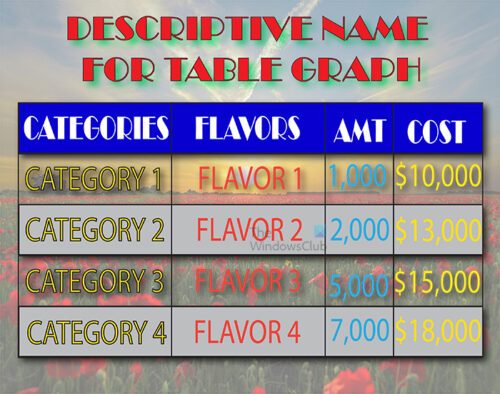 How to make a Table in Illustrator