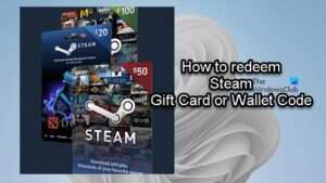 How to redeem Steam Gift Card or Wallet Code