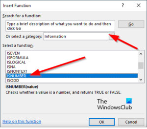 How to use the ISNUMBER function in Excel