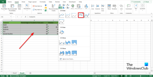 How to create a Run Chart in Excel