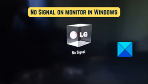 Fix No Signal on monitor in Windows 11/10