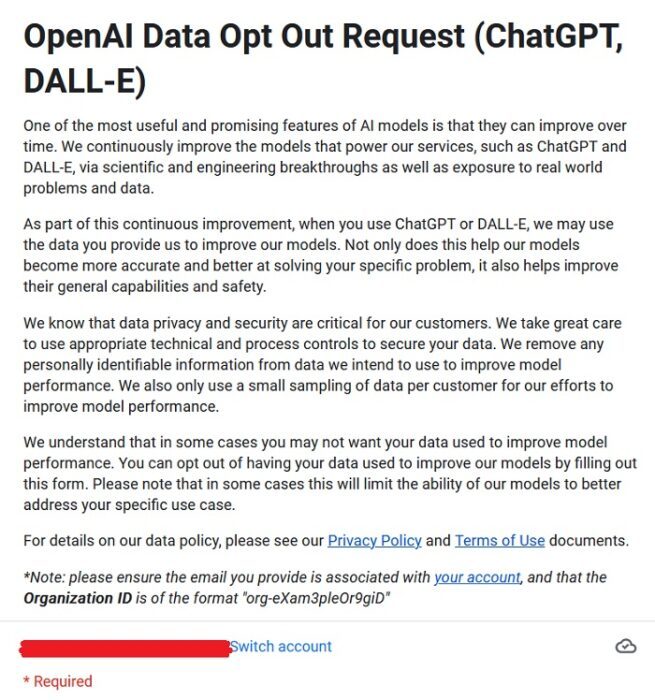 How to opt out of your Data Collection on ChatGPT