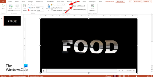 How to overlay Text on Video in PowerPoint