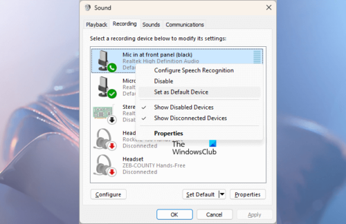Snipping Tool screen recorder No sound problem in Windows 11