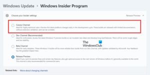 How to switch to Windows Insider Canary Channel?