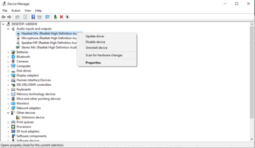 This device type is not supported, say Realtek