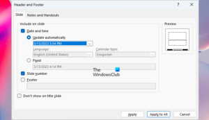 How to add Slide Numbers, Date and Time to PowerPoint