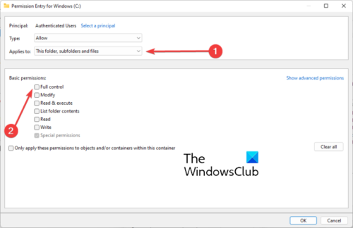 All my Files and Folders are Read Only in Windows 11
