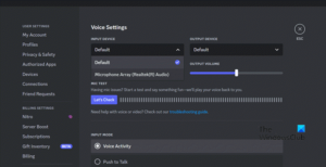Discord keeps changing Input device