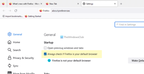 Turn off Default Browser Prompt in Chrome or Firefox