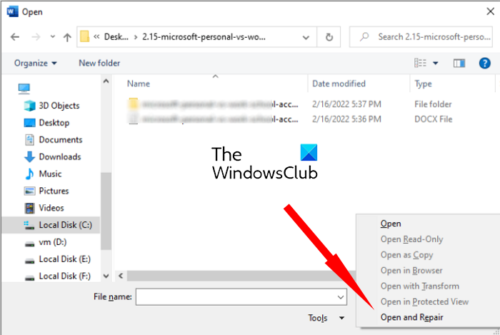 Word found unreadable content in document