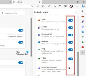 How to add or remove Microsoft Edge Sidebar apps
