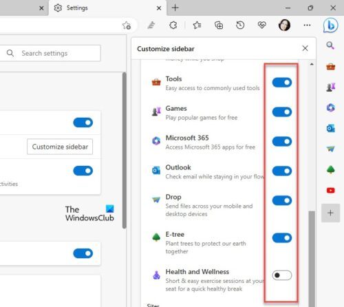 How to add or remove Microsoft Edge Sidebar apps