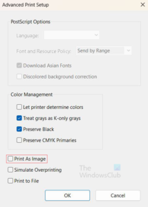 Adobe Reader won't Print to the Network Printer