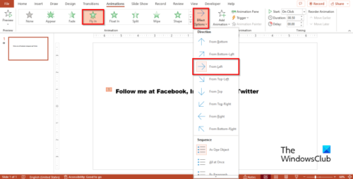 How to create a Scrolling Text in PowerPoint