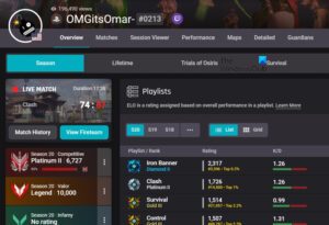 Best Destiny Trackers to check Destiny Stats