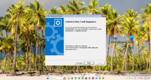 Error 0x8007000f: Failed to run Task Sequence