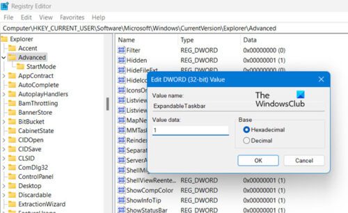 How to Enable or Disable Taskbar for Tablets on Windows 11