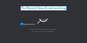Fix Discord Search not working