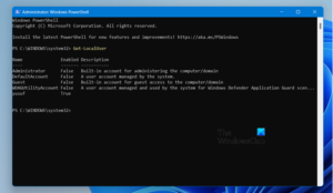 How to list all Users in Windows 11/10