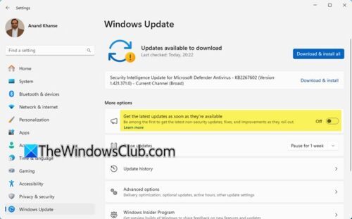 How to get Windows 11 Feature Updates quickly